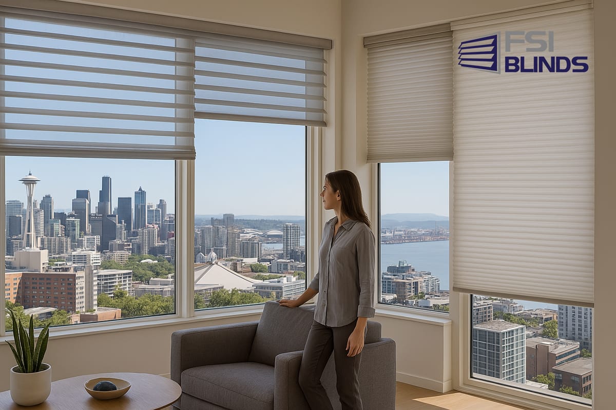 Best Window Treatments for High-Rise Living in Bellevue